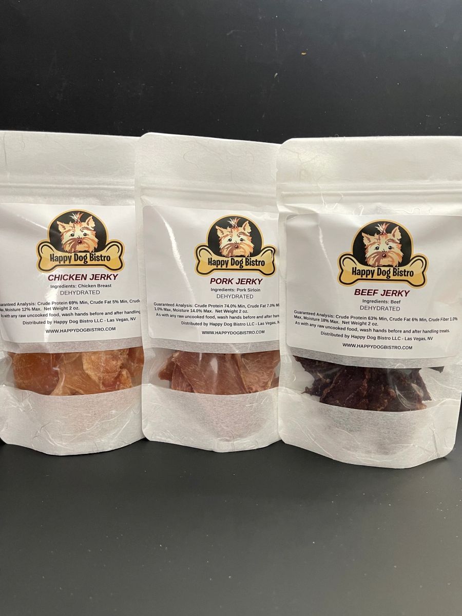 DEHYDRATED COMBO PACK Jerky - (All 3 Jerky's 2 oz each = 6 oz total)