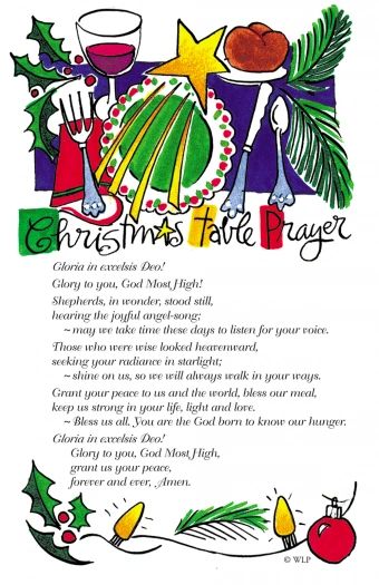 Table Prayer for Christmas