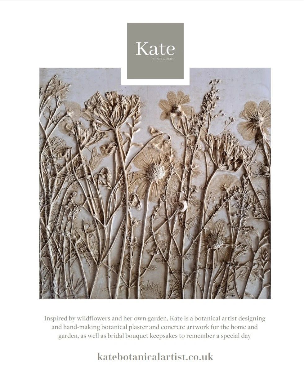 Botanical Plaster Cast Designs | Dotty Kate Floral