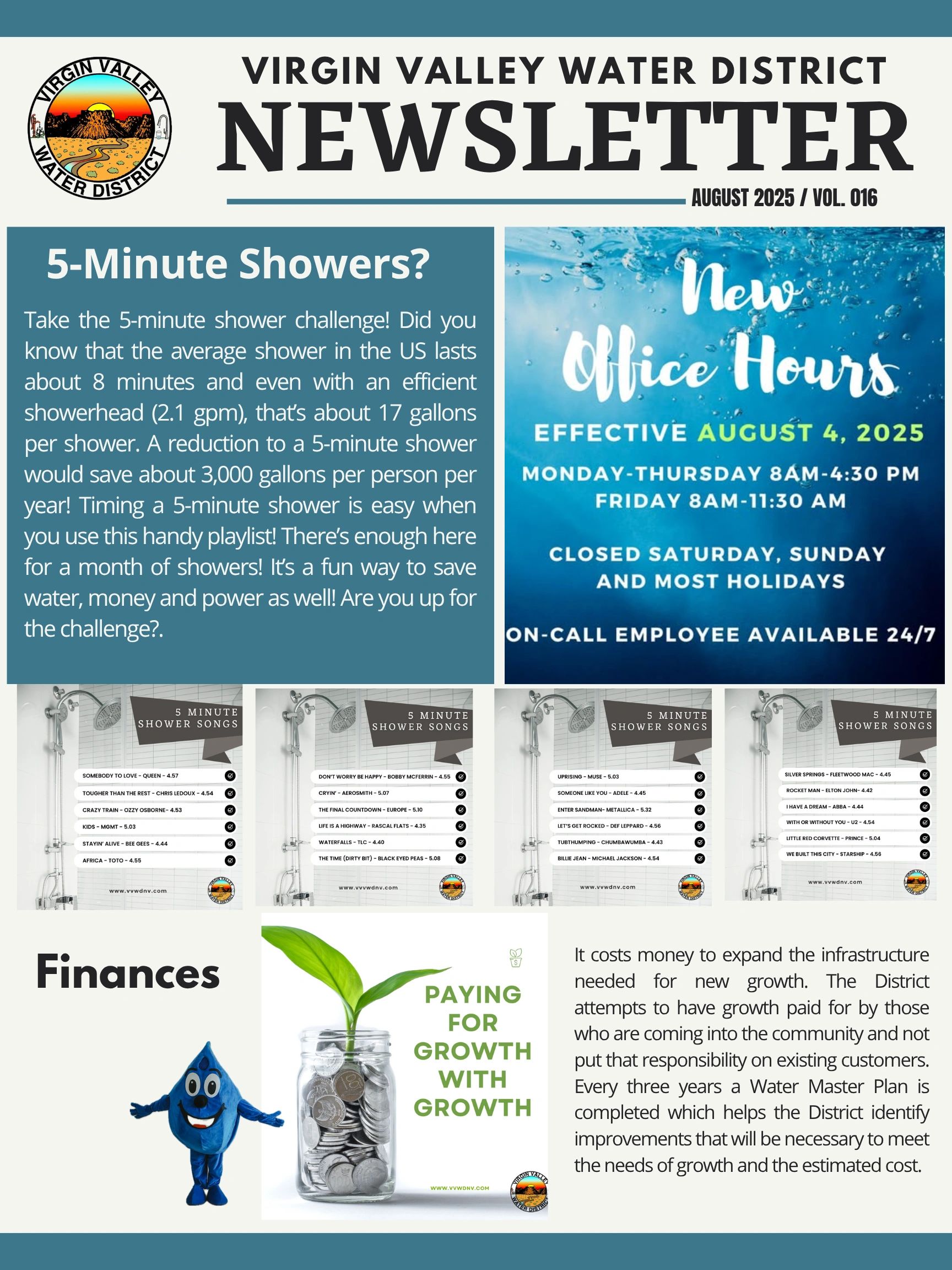 Virgin Valley Water District Newsletter August 2025