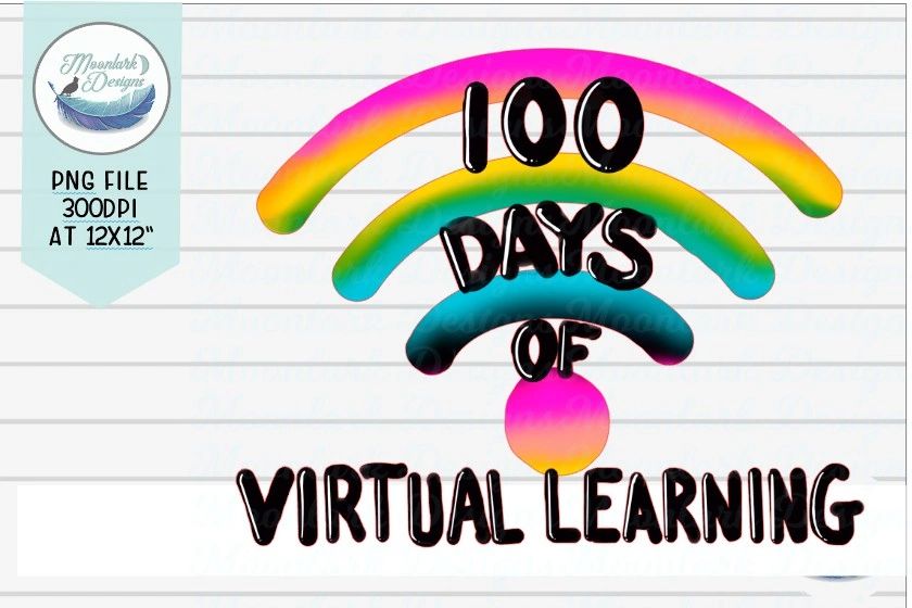 100th day, virtual learning, 100 days of virtual learning, online ...