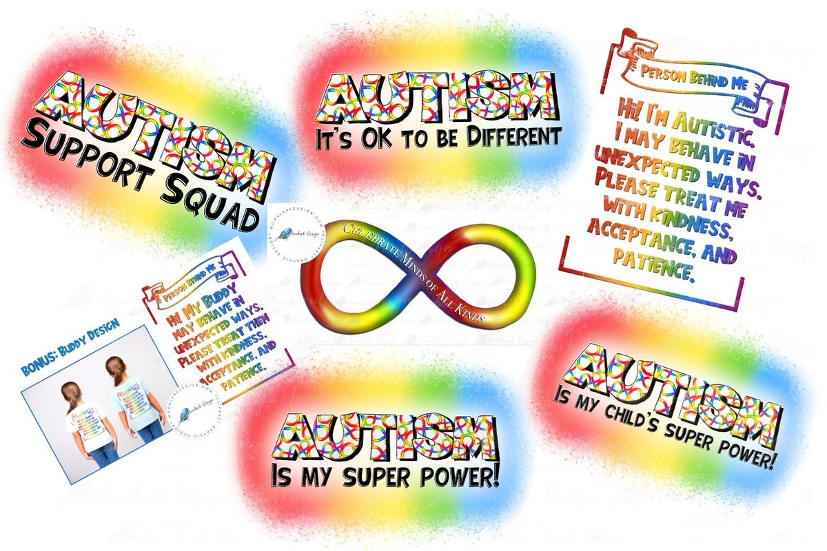 Autism Bundle, Autism Awareness, Autism Acceptance, 8 PNG files ...