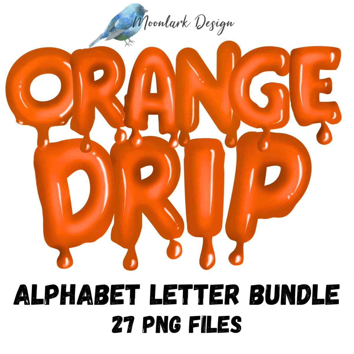 Orange Drip Alphabet Letters, dripping letters, slime, doodle letters ...