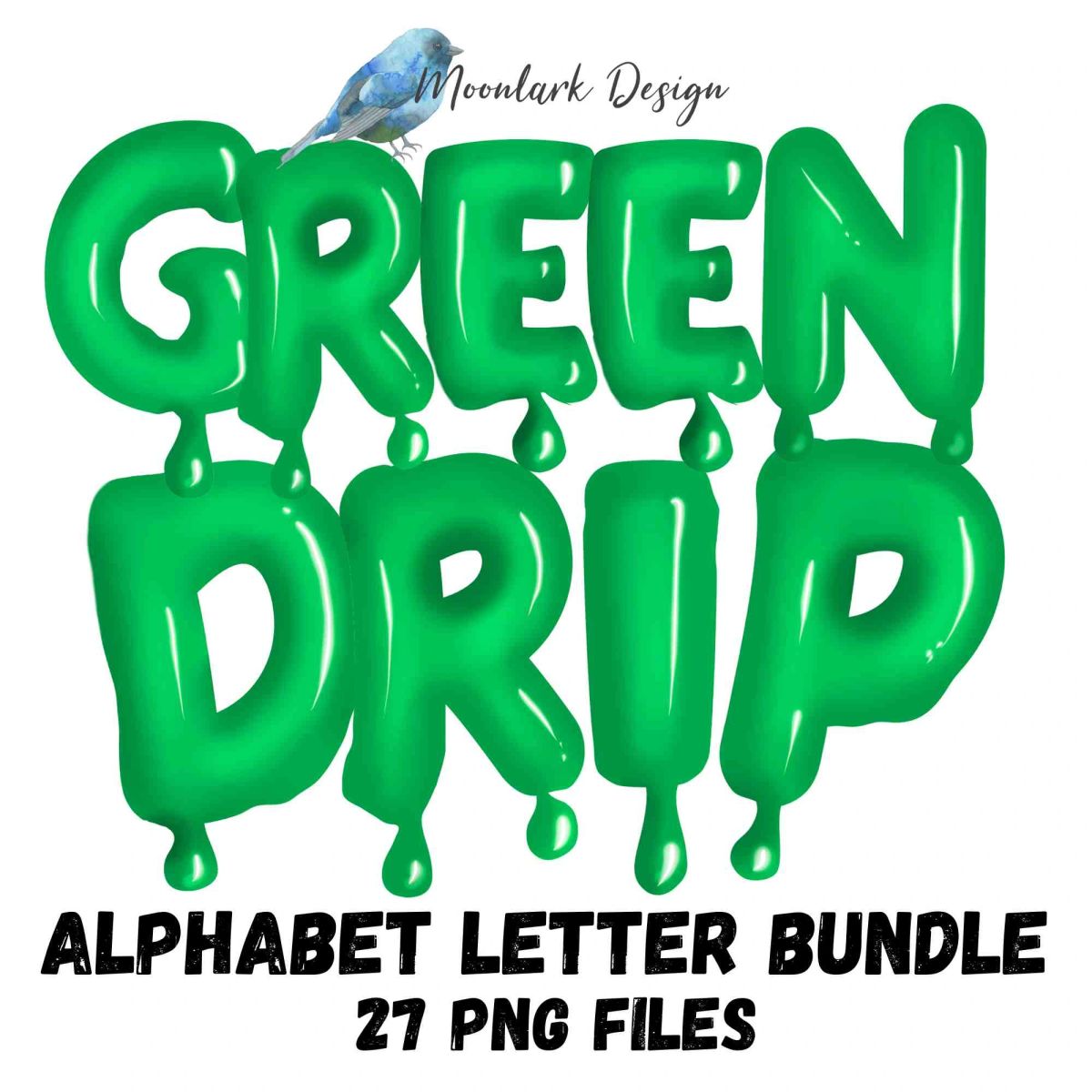 Green Drip Alphabet Letters, dripping letters, slime, doodle letters ...
