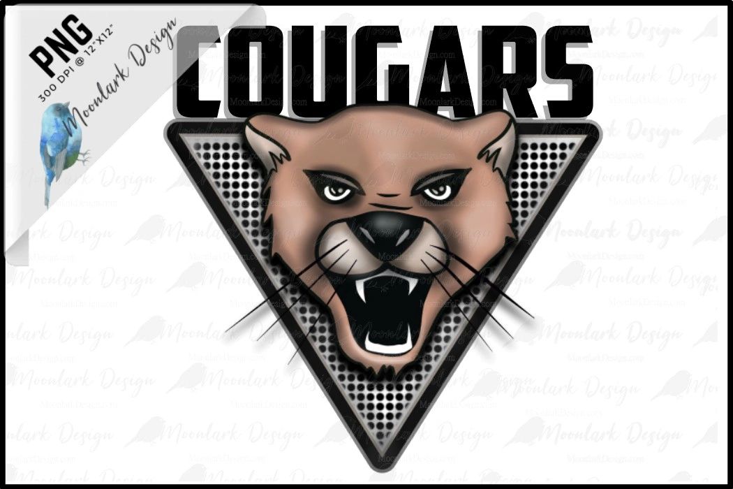 Cougars Mascot PNG Triangle School Spirit