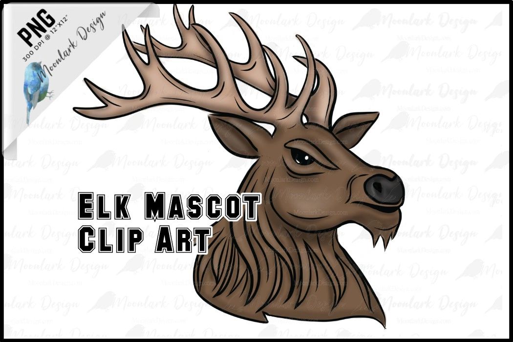 Elk Mascot PNG, School Spirit