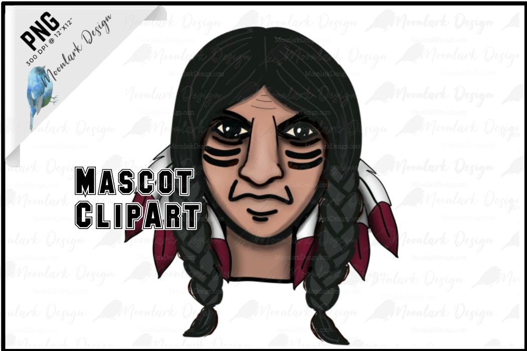 Indian Mascot, Chief Mascot, Brave Mascot, Forward Facing, School ...