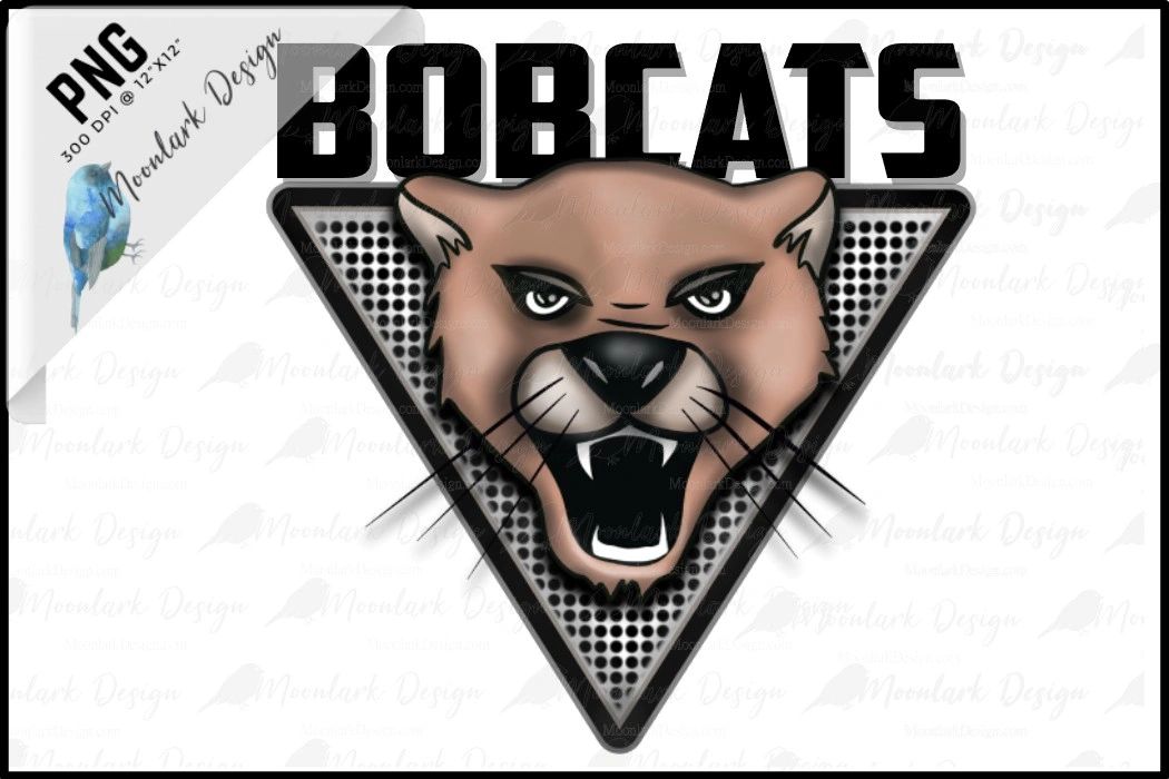 Bobcats Mascot PNG school spirit Triangle