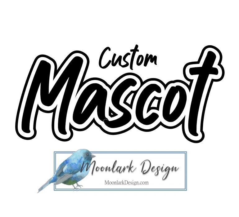 Custom Mascot Word PNG or SVG with outline