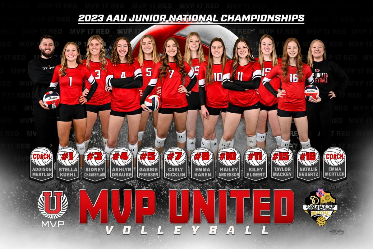 17 Red AAU Junior National Championship Pster