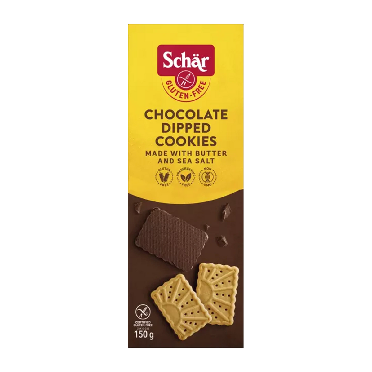 Schar Chocolate Dipped Cookies