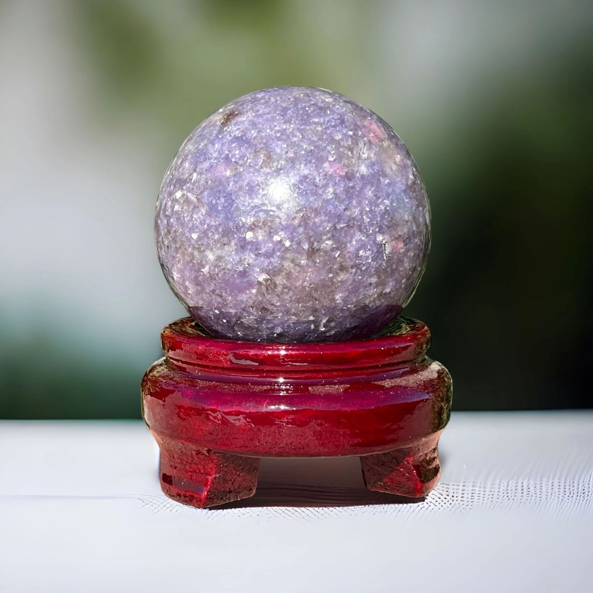 Lepidolite Sphere