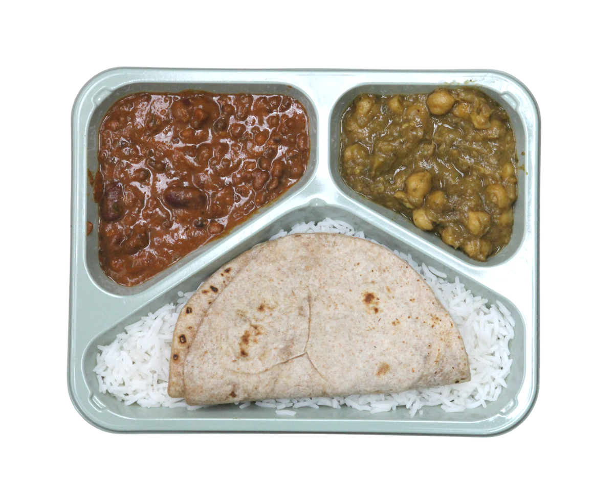 Dal Makhani, Amritsari Chole, Chapati & Rice Thali (450g approx.)