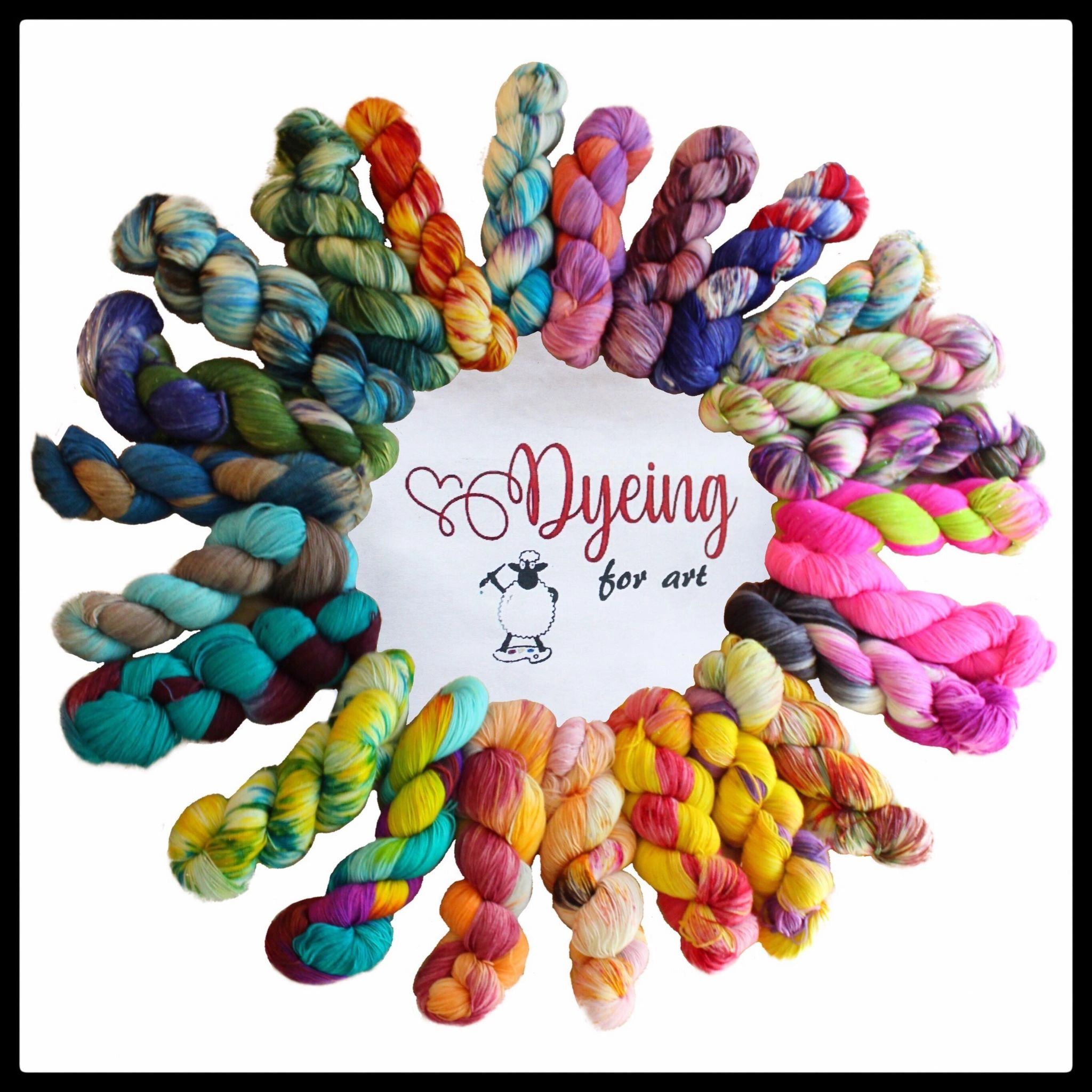 Hand Dyed Yarn - Artisan Hand Dyed Yarn, Dyeing for Art