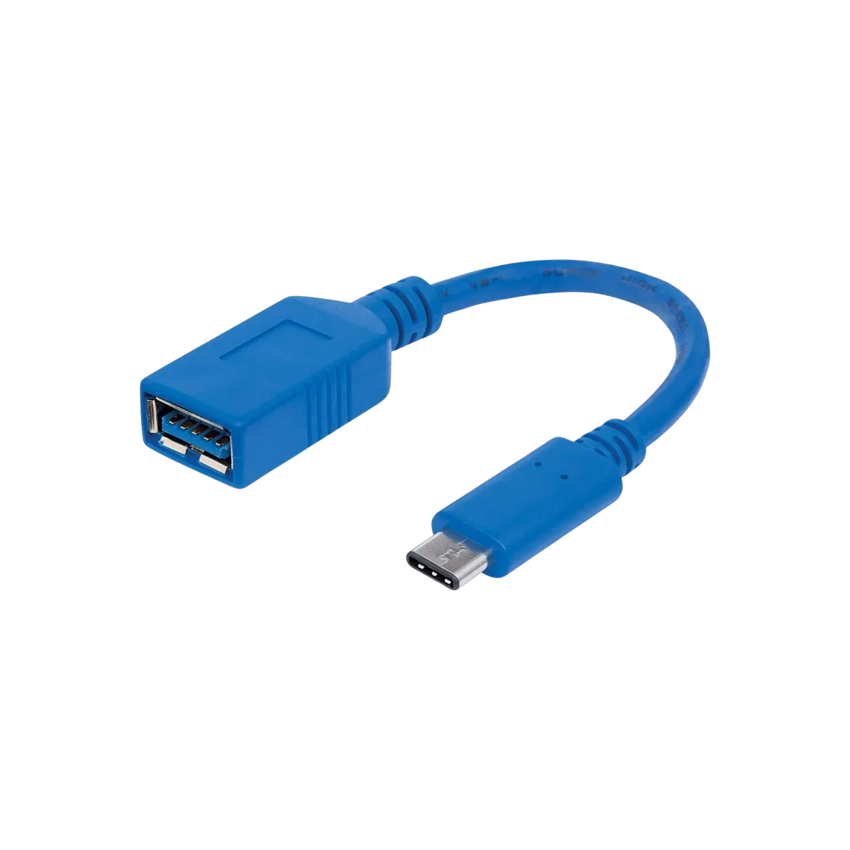 Adaptador Manhattan OTG USB-C a USB-A 3.1 Hembra 15cm Color Azul
