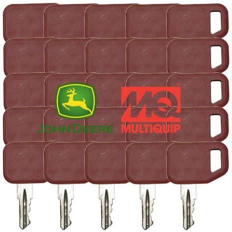John Deere AT195302, AR51481 Ignition Key (25 Pack) Also used on ...