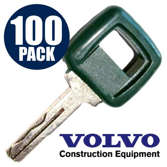 EKC91 / Volvo 11039228, MACHINE KEYS #32 Ignition Key, Laser Cut (100 Pack)