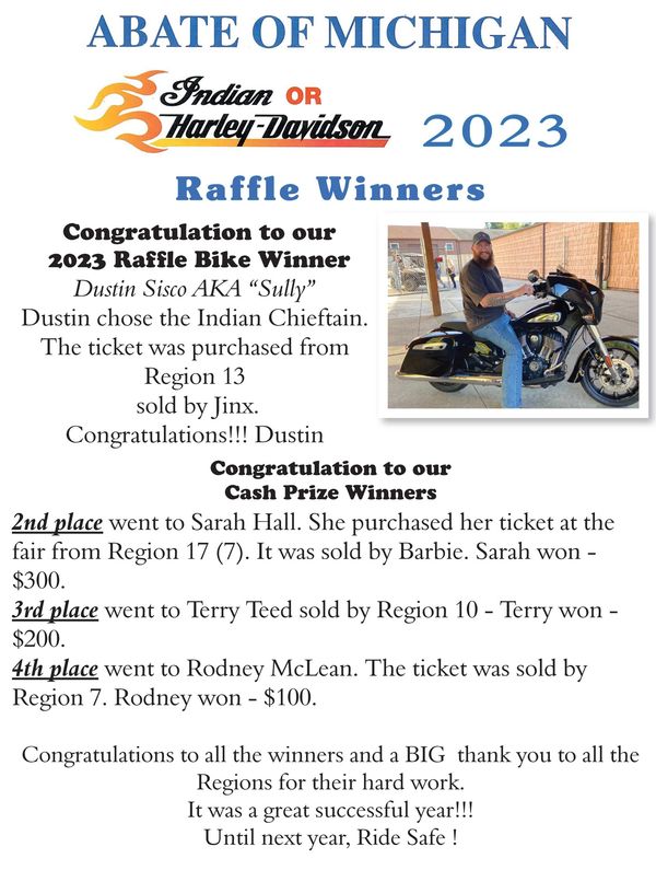 Raffle Bike | ABATE of Michigan