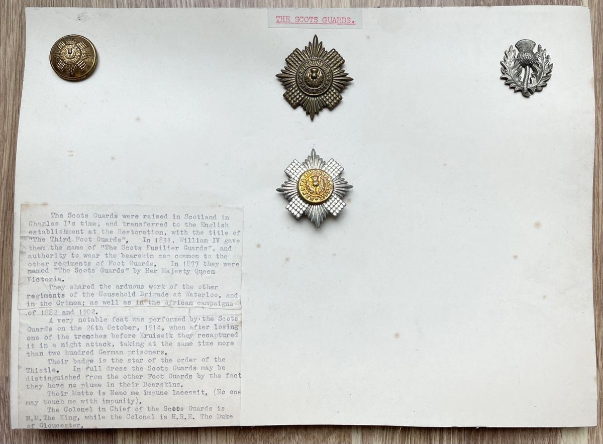 The Scots Guards Badge Board