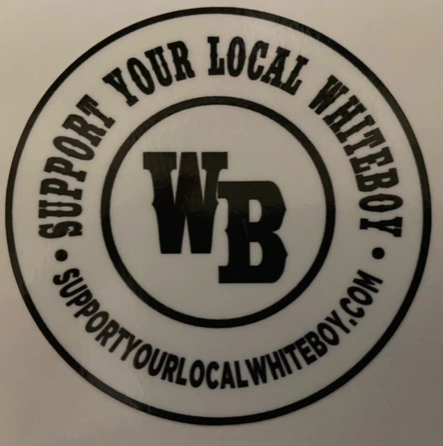 Round Support Your Local Whiteboy Sticker