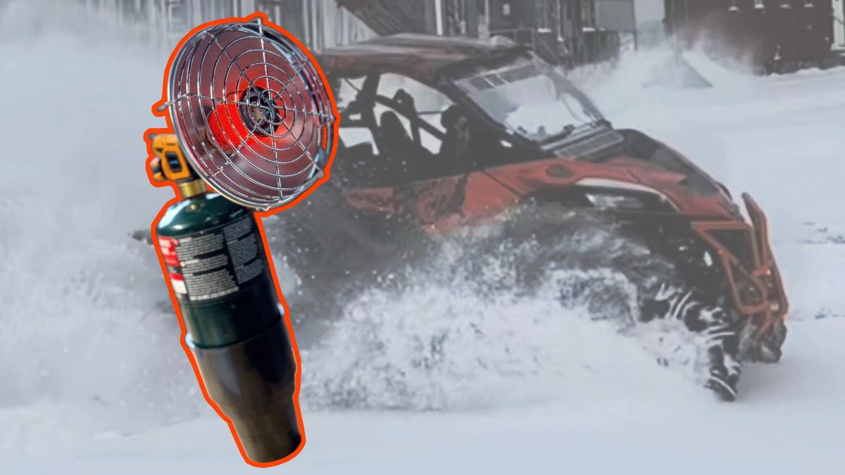 UTV Propane Heater 9200 BTU with Cup Holder