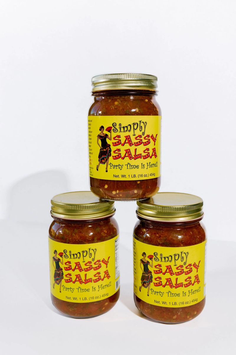 Simply Sassy Salsa Medium or Hot 16oz Glass Jar (Pack of 3)
