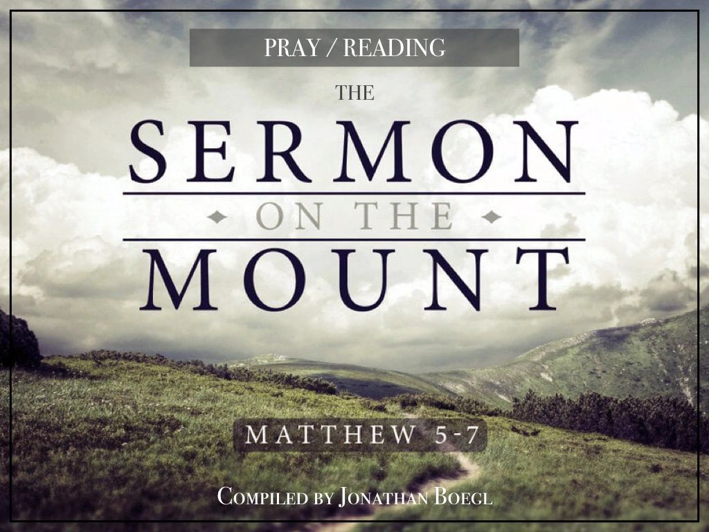 Praying the Sermon on the Mount
