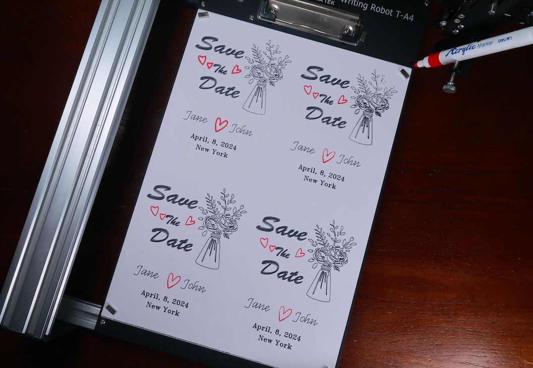 Crafting A6 Save The Date Cards Using A4 Papers with iDraw