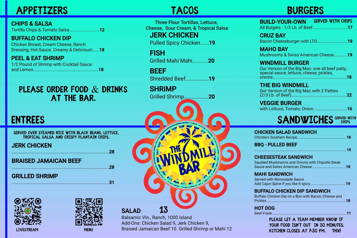 The Windmill Bar - Sunset Bar - , St. John