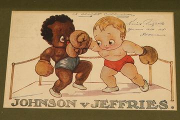 Vintage Jack Johnson boxing memorabilia