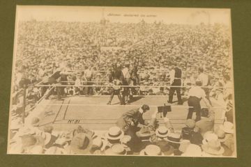 Vintage Jack Johnson boxing memorabilia