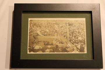 Vintage Jack Johnson boxing memorabilia