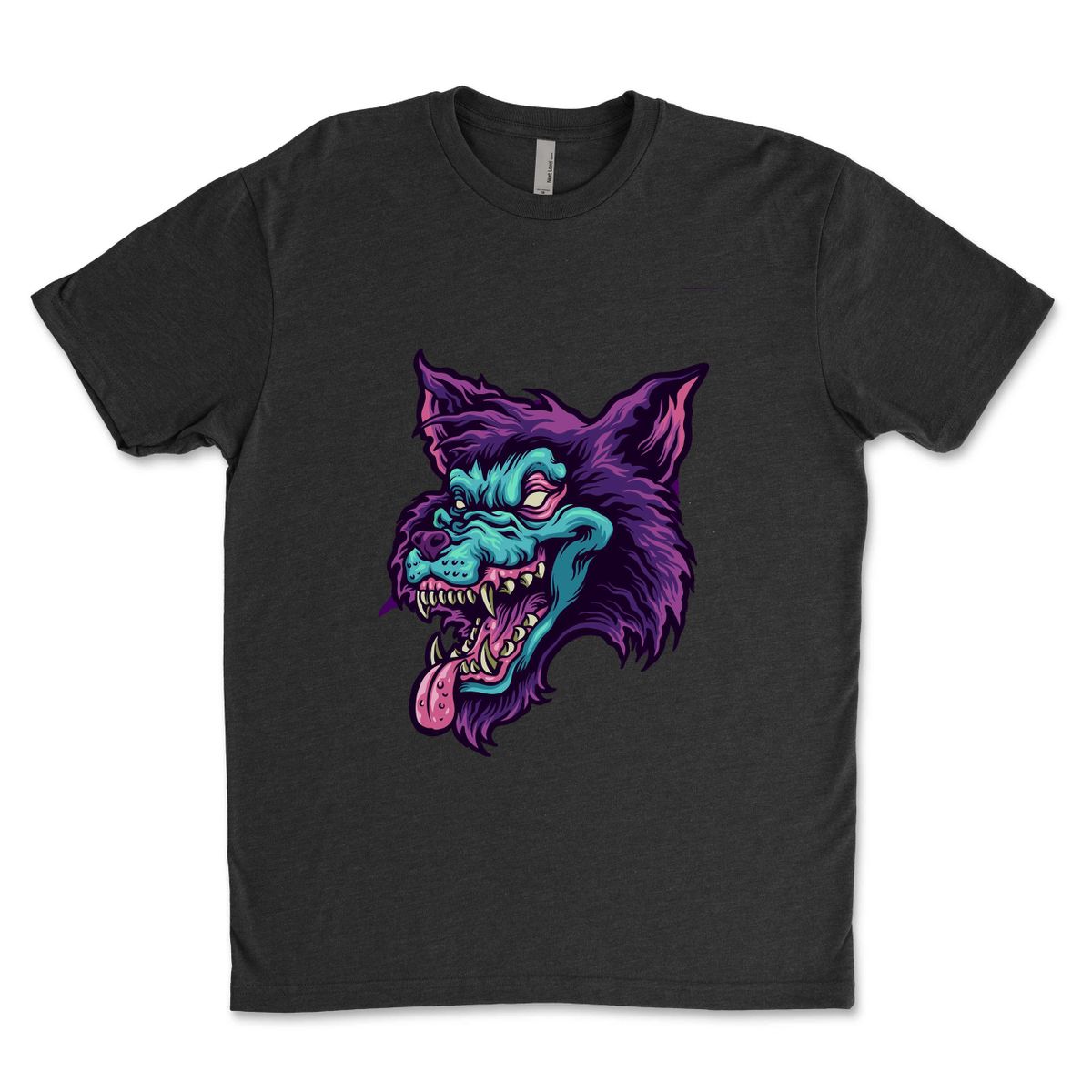 Purple Wolf DTF Print