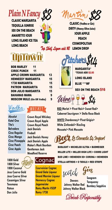 Drink Menu