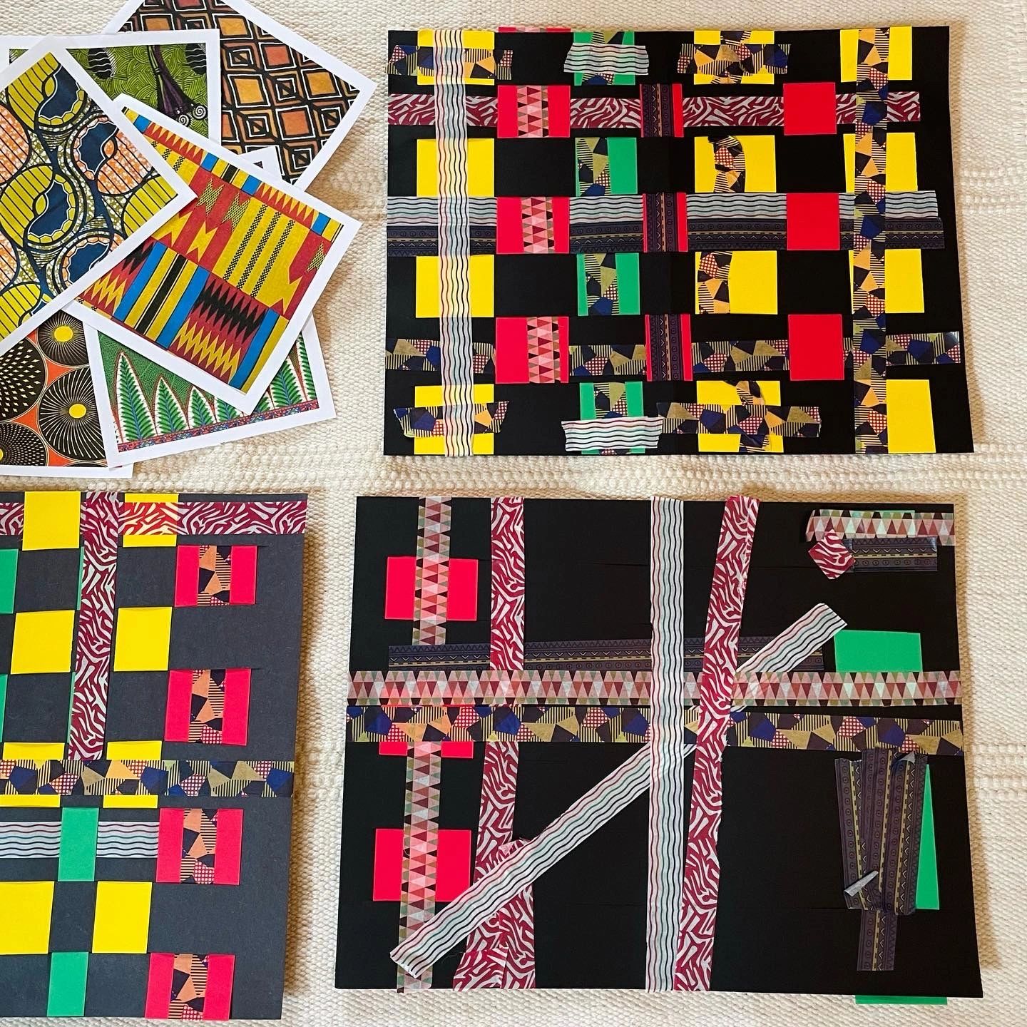 African-Inspired Paper Weaving
