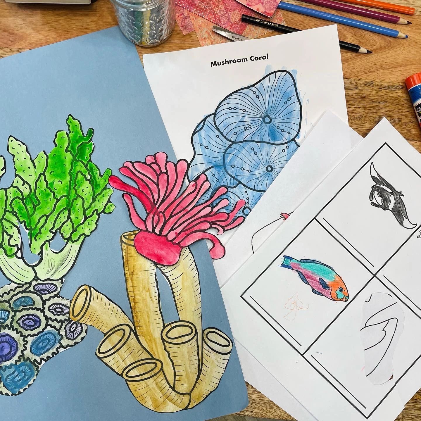 Coral Reef Art For Kids