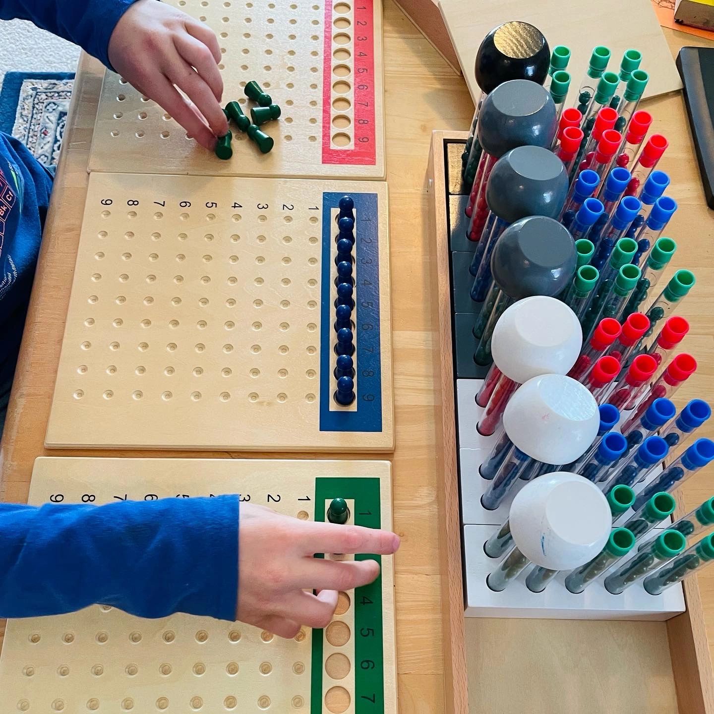 Montessori Racks & Tubes: Learning Long Division