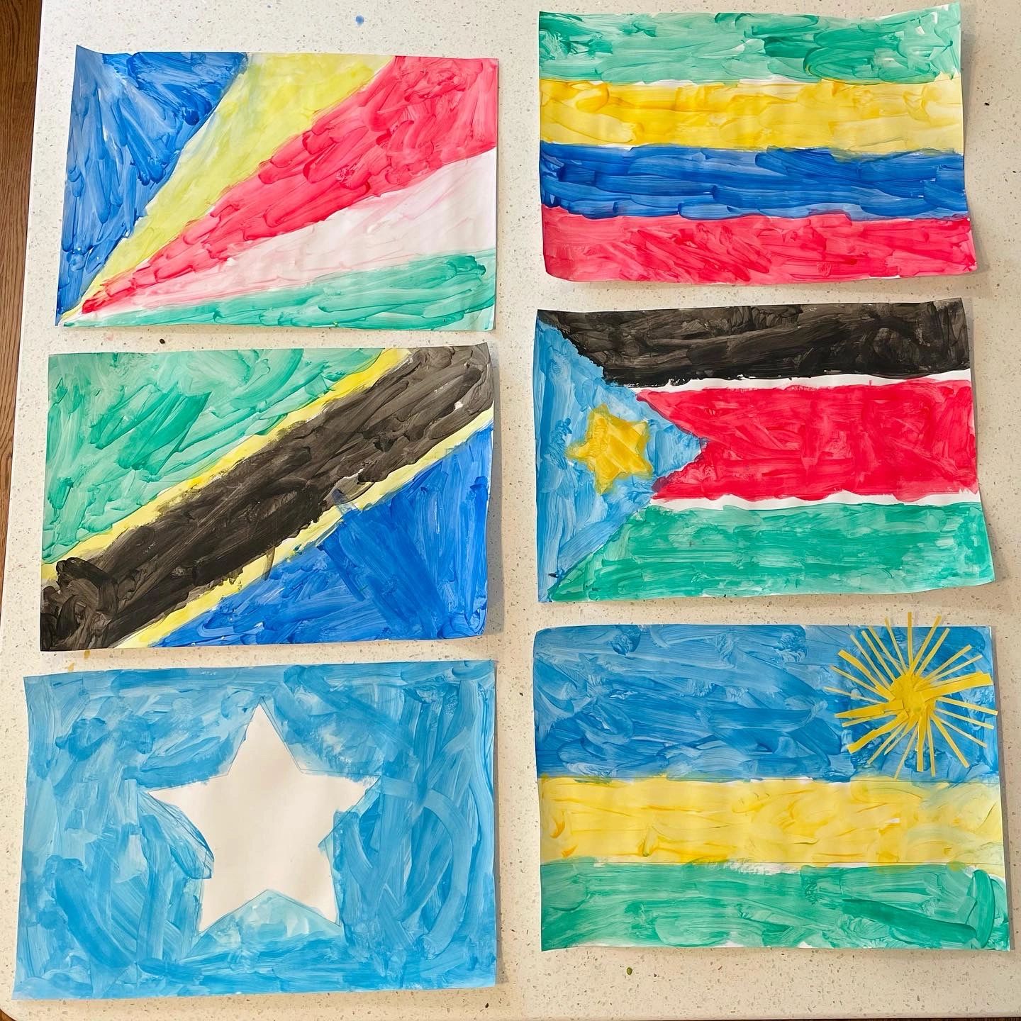 East African Flag Painting
