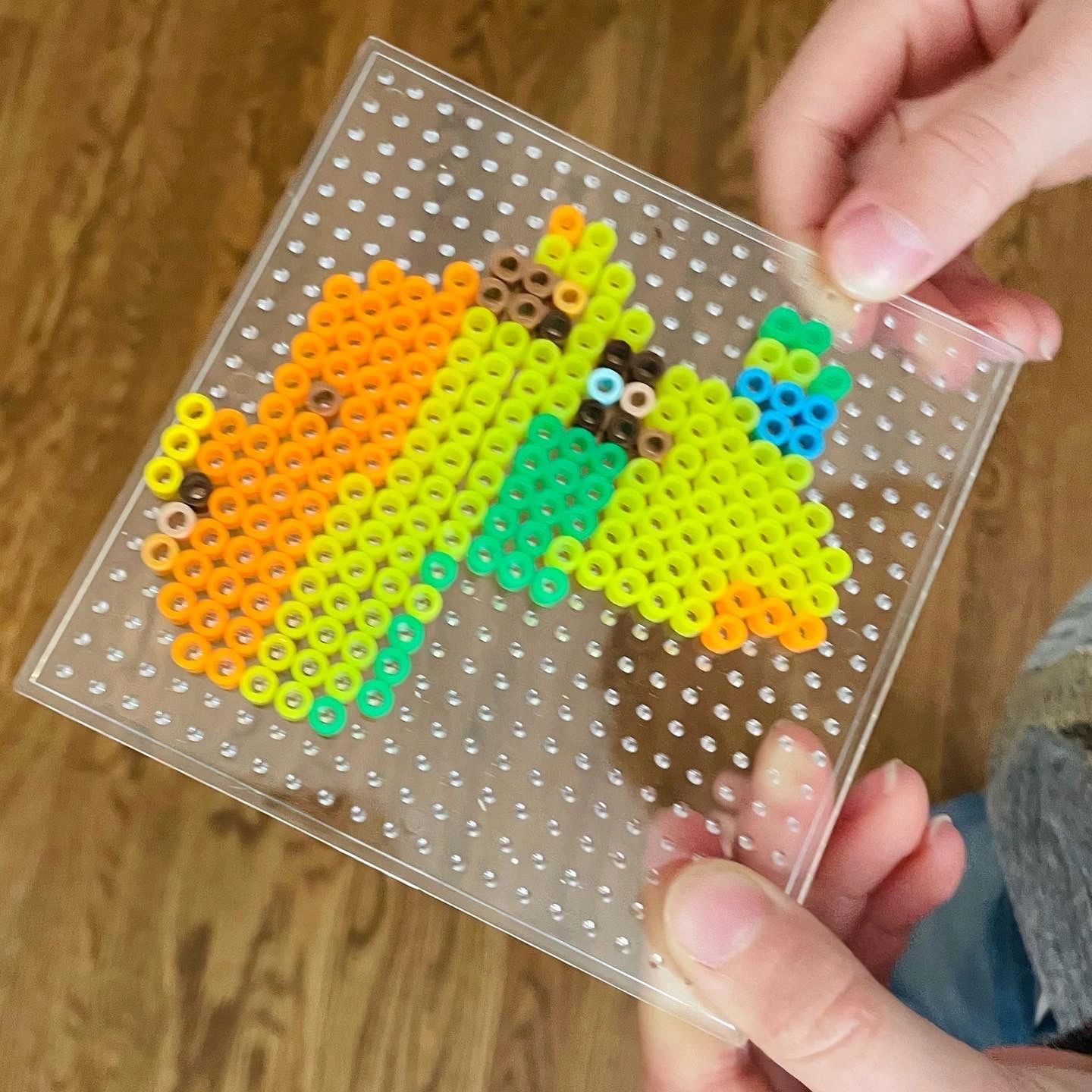 Perler Beaded Africa Biome Map
