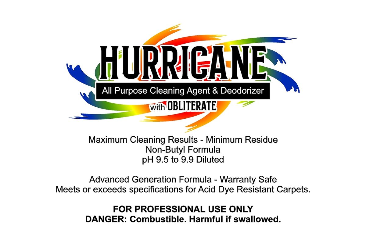 Hurricane All Purpose Cleaning Agent & Deodorizer with Obliterate