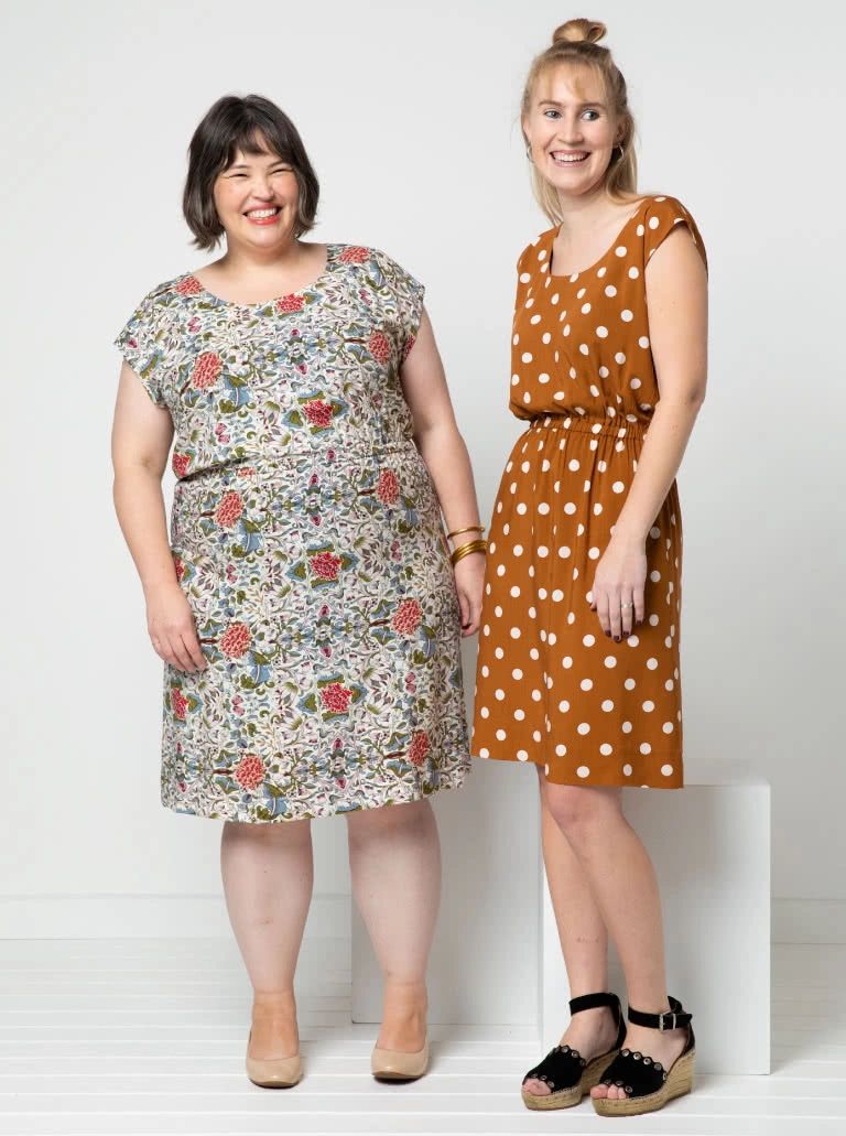 Olivia Dress- Style Arc Paper Pattern- Sizes 4-16, 10-22, 18-30