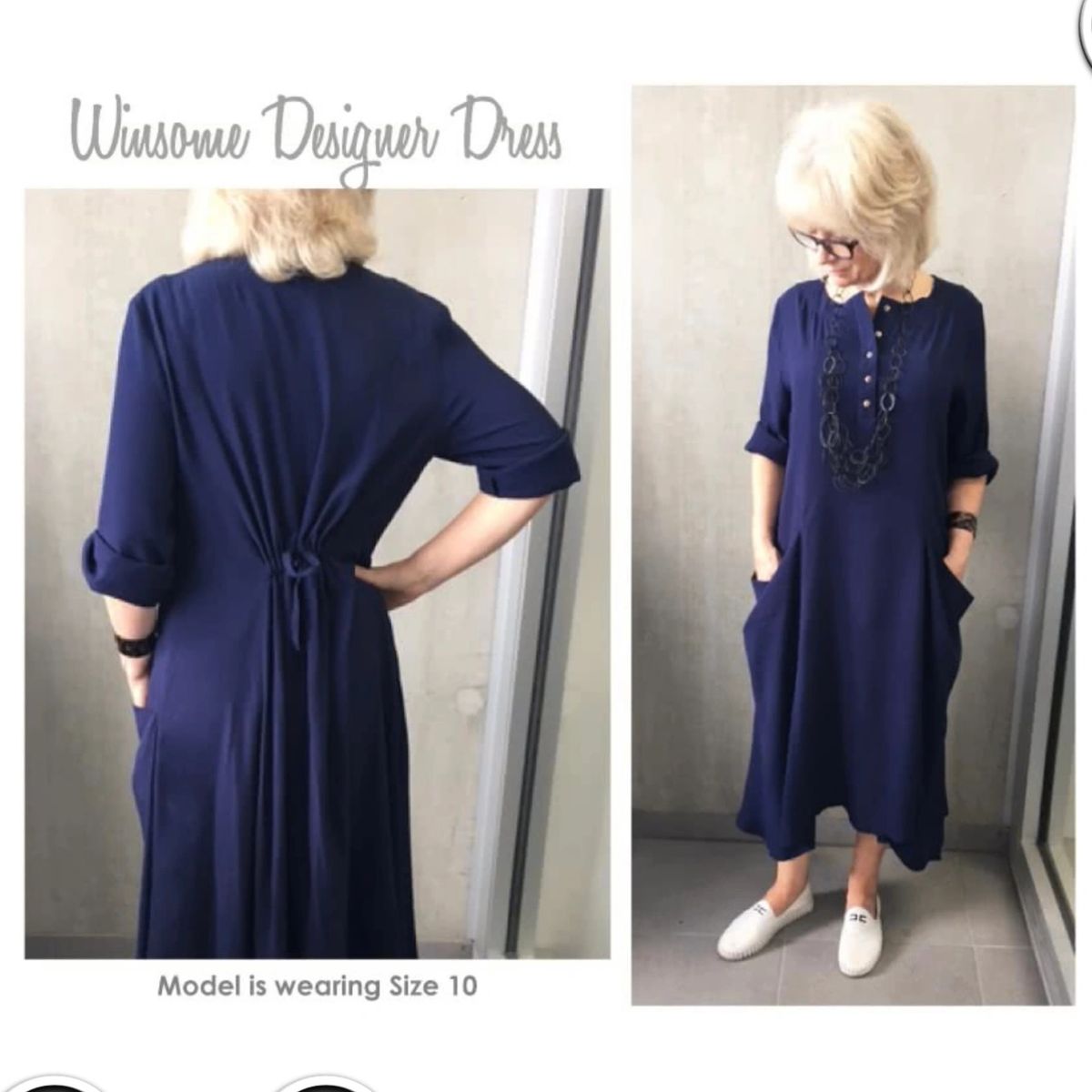 Winsome Designer Dress- Style Arc Paper Pattern- Sizes 4-16, 18-30