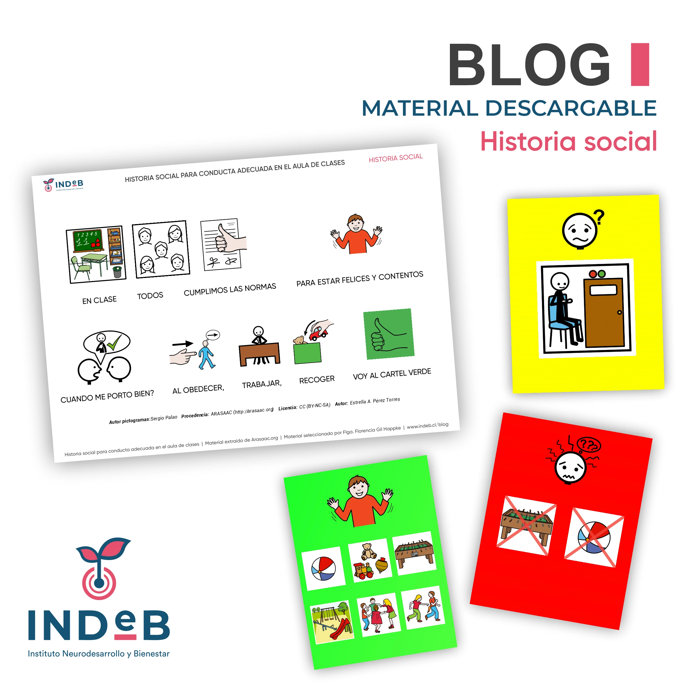 Historia social para conducta adecuada en el aula de clases