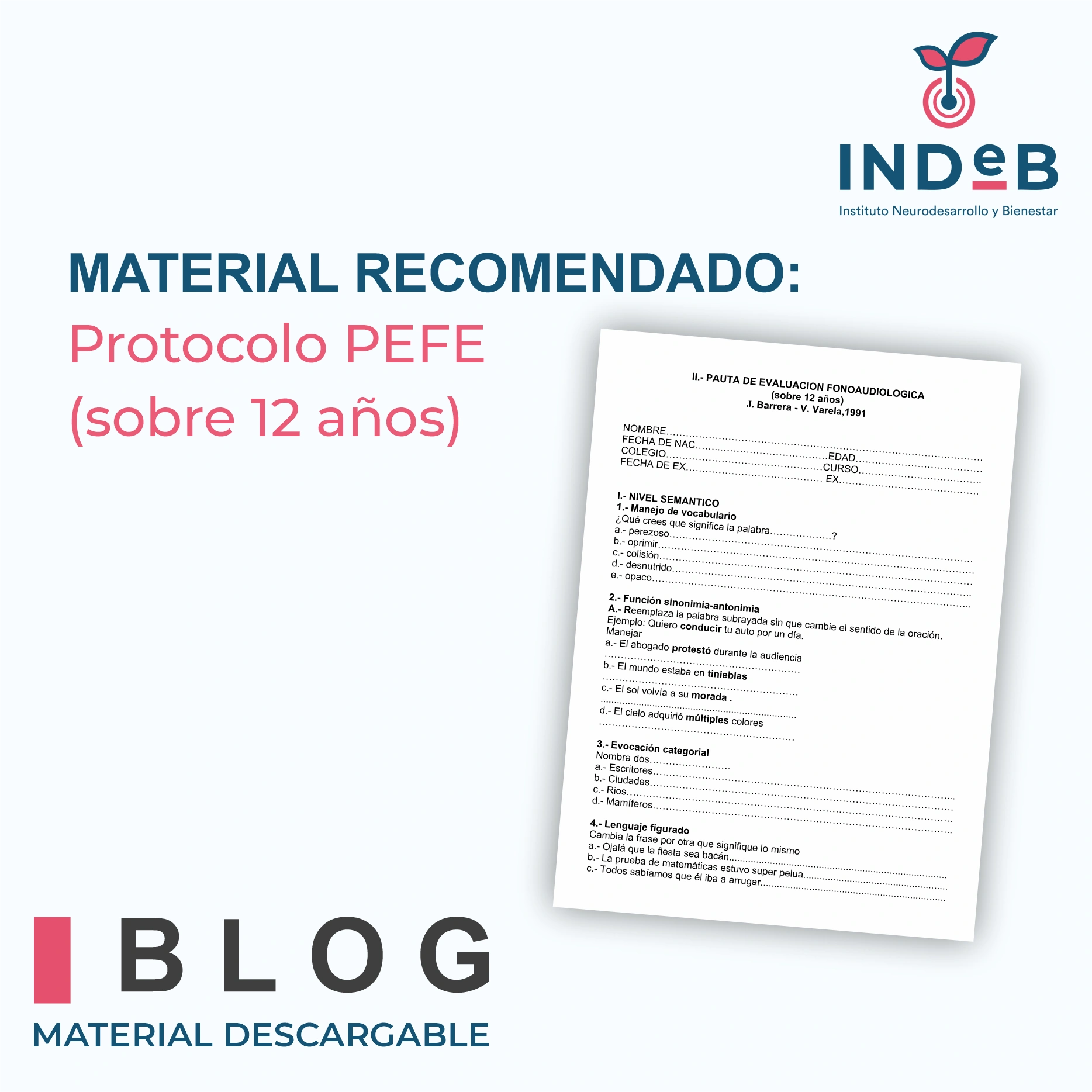 Protocolo PEFE sobre 12 años