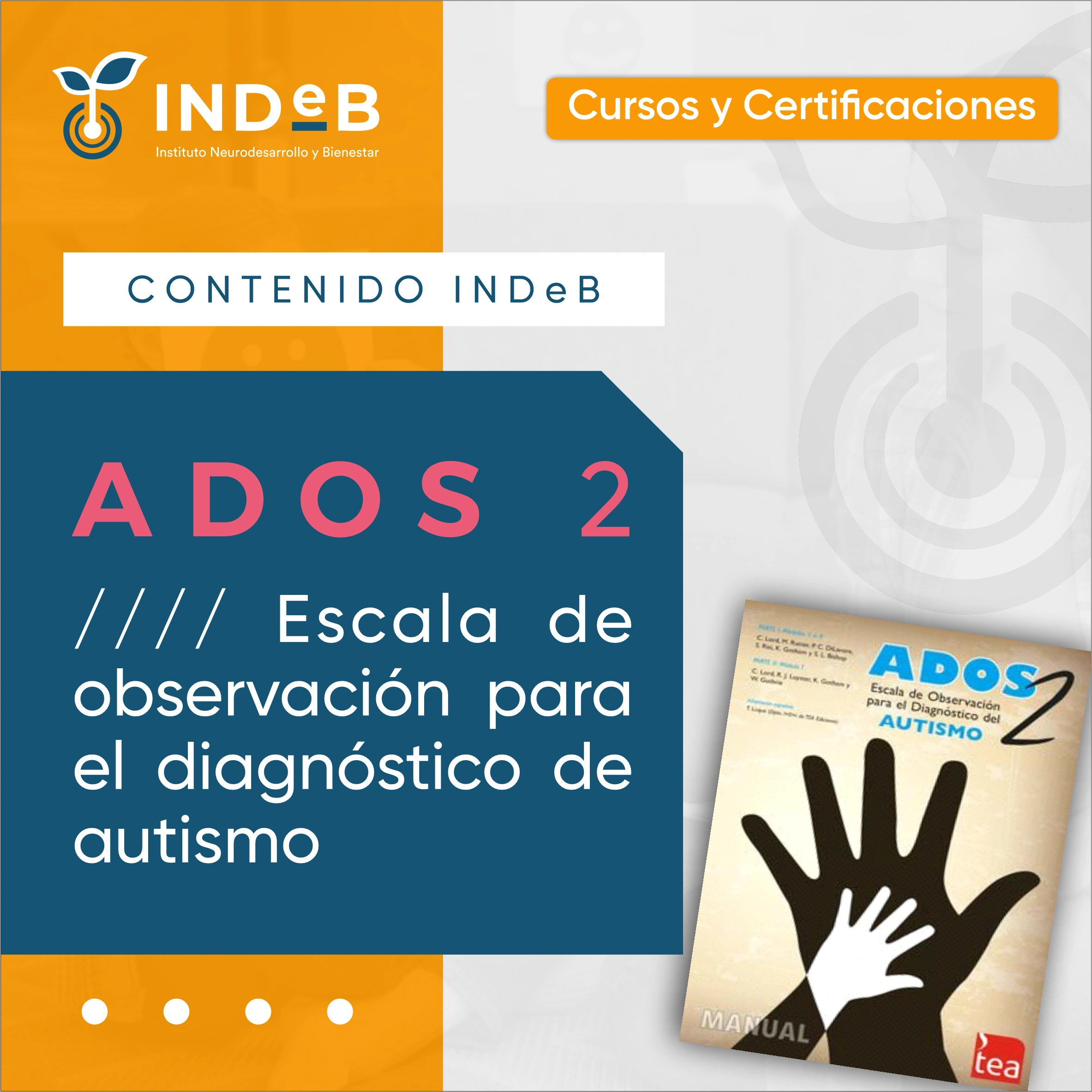 Contenido cursos y certificaciones: ADOS 2