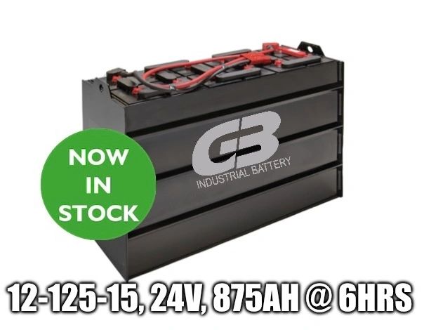 New 12-125-15 Battery, 24 volt / 875AH, 7yr Warranty