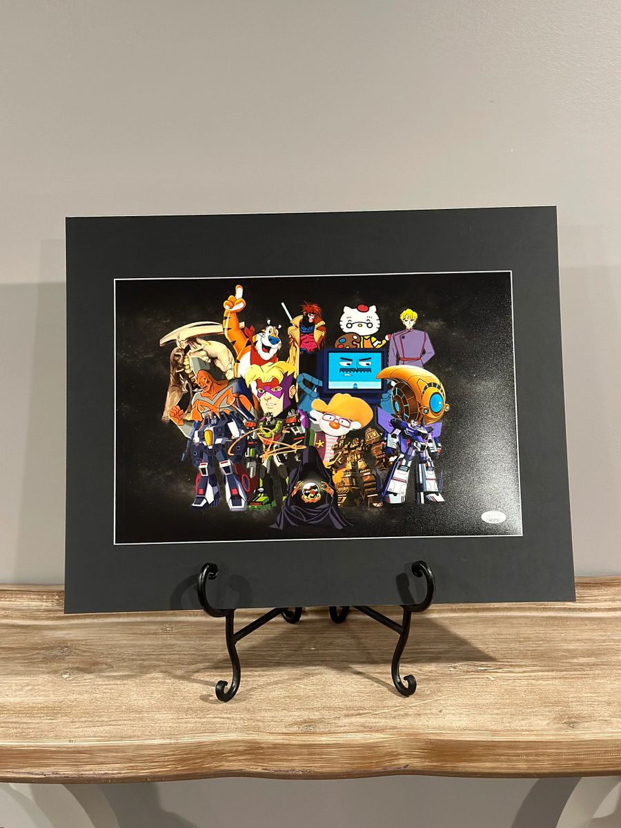 Tony Daniels Signed Voice Acted Characters 11x17 Photo