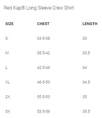 OCC SHORT sleeve Red Kap printed shirt (see size chart in photos ...