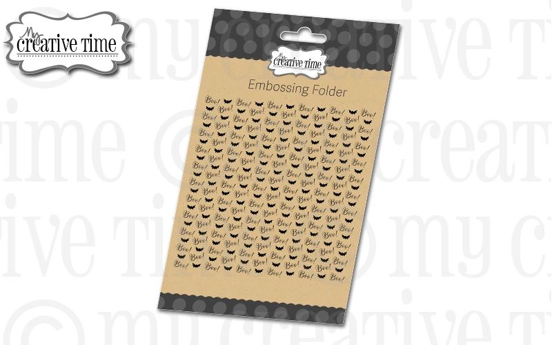 Boo Background Embossing Folder