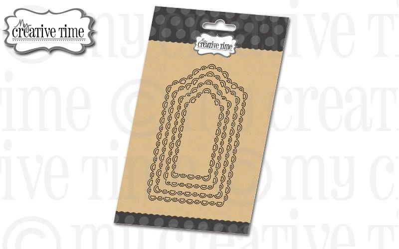 Pretty Scallop Tall Tag Dies